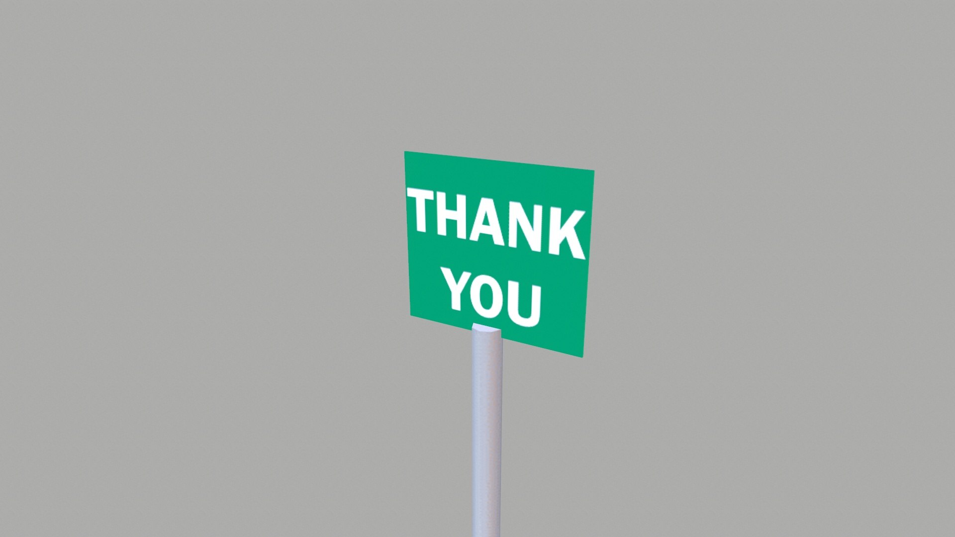 Thank You Stand Board 3D - TurboSquid 2308840