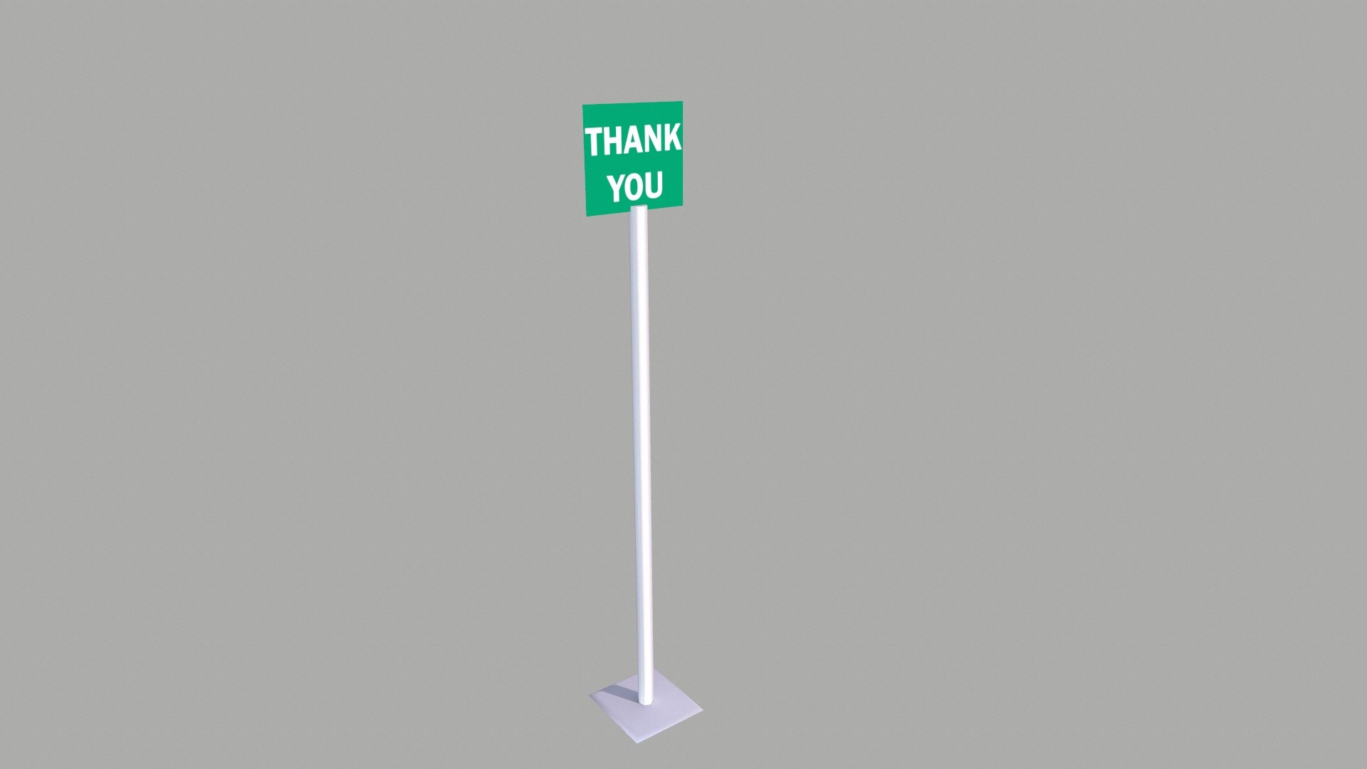 Thank You Stand Board 3D - TurboSquid 2308840