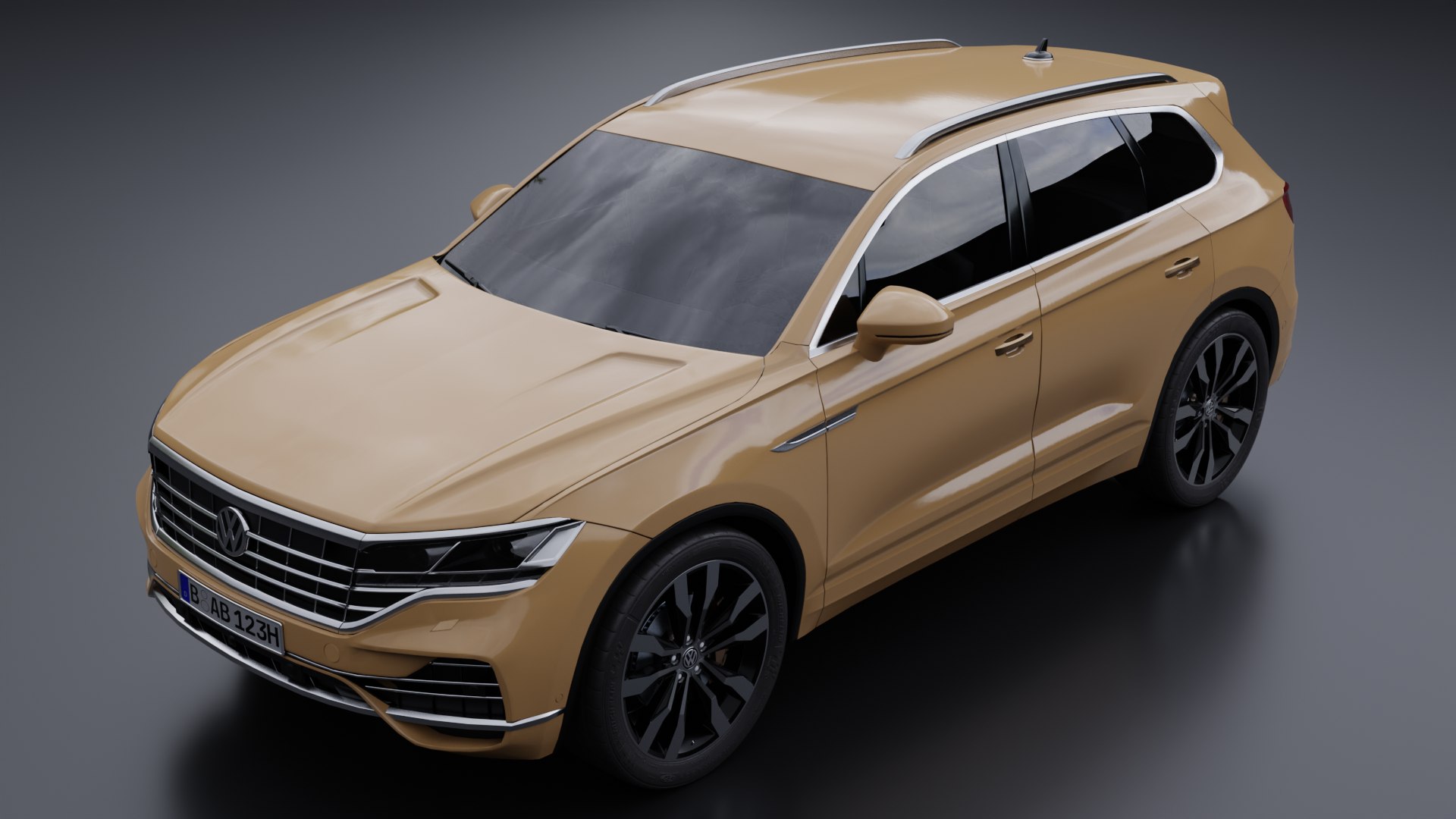 3D vokswagen toureg - TurboSquid 1674171