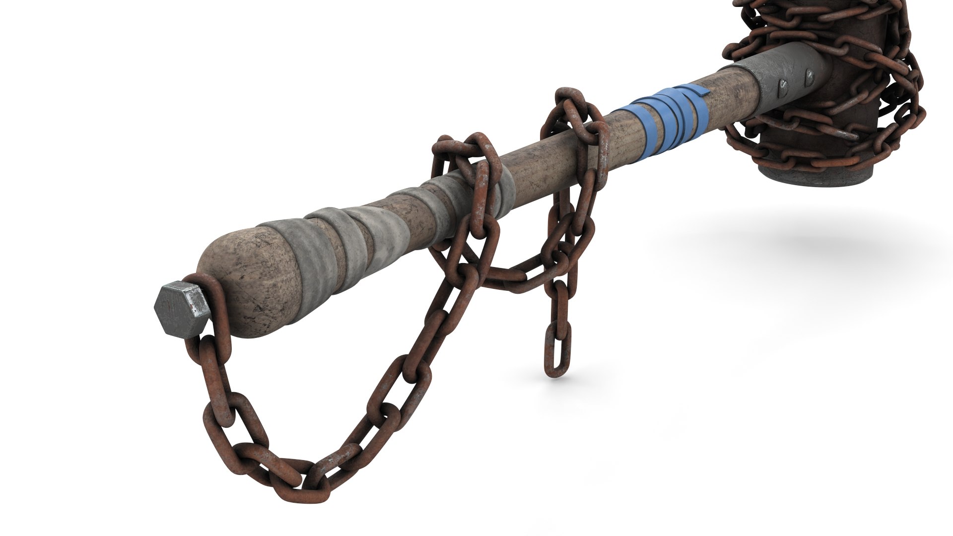 War Hammer With Chain Model - TurboSquid 1758934
