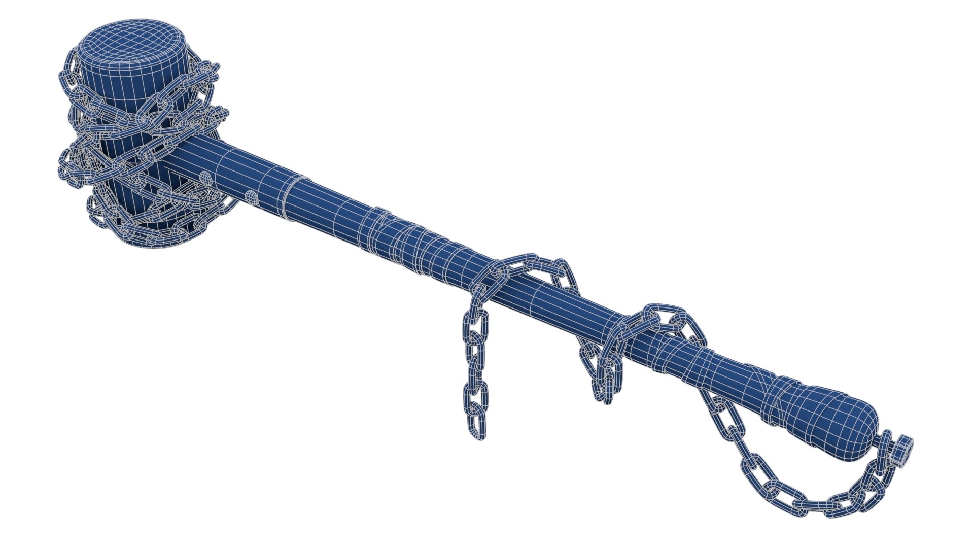 War Hammer with Chain model - TurboSquid 1758934