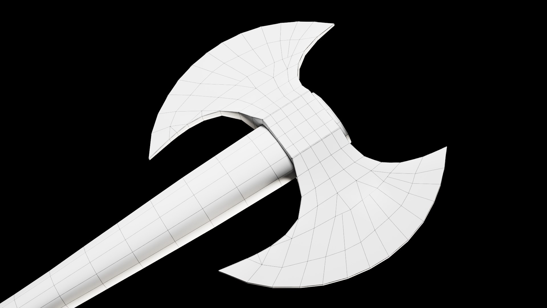 Double Bladed Axe Model - TurboSquid 2213904