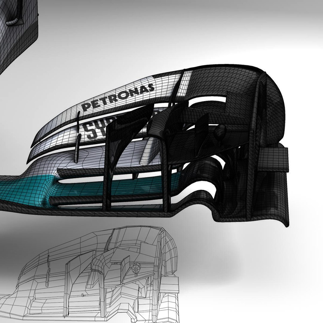 Wing Mercedes W06 3d 3ds