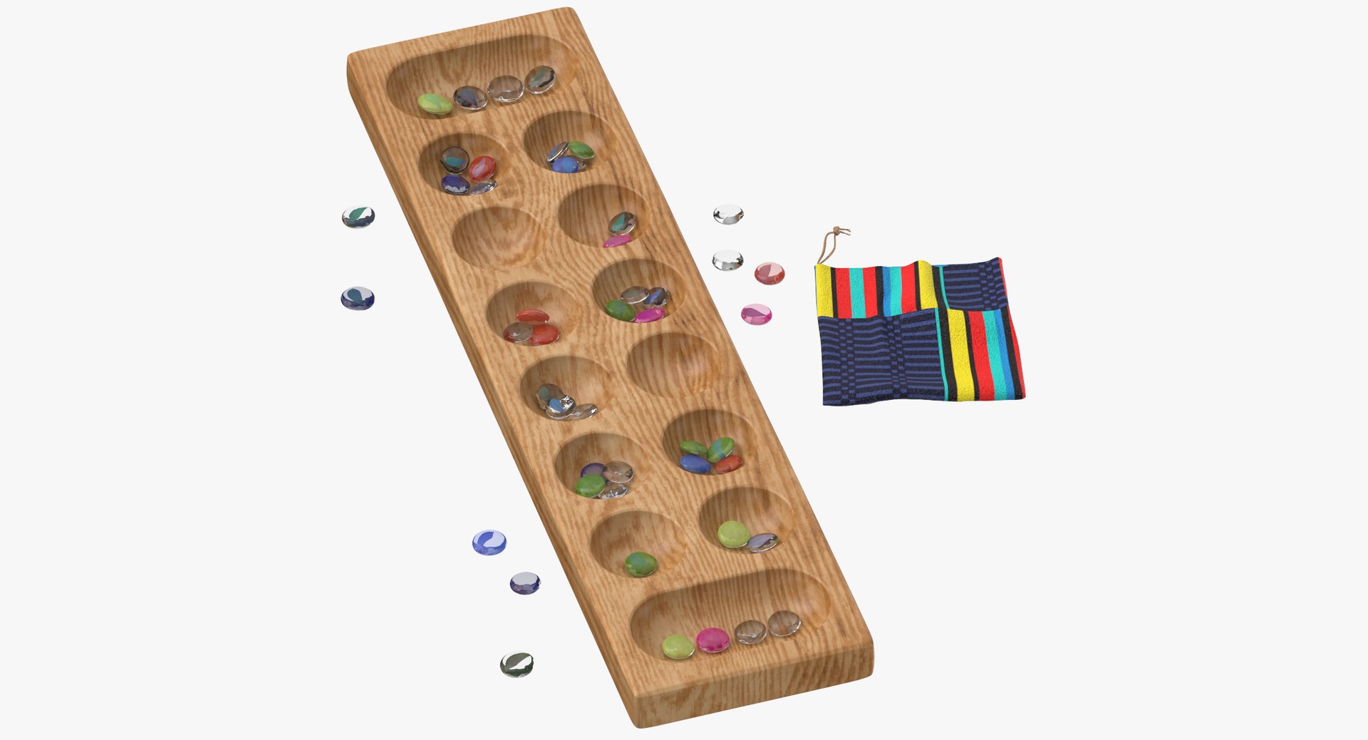 Mancala Games 3D Model - TurboSquid 1281989