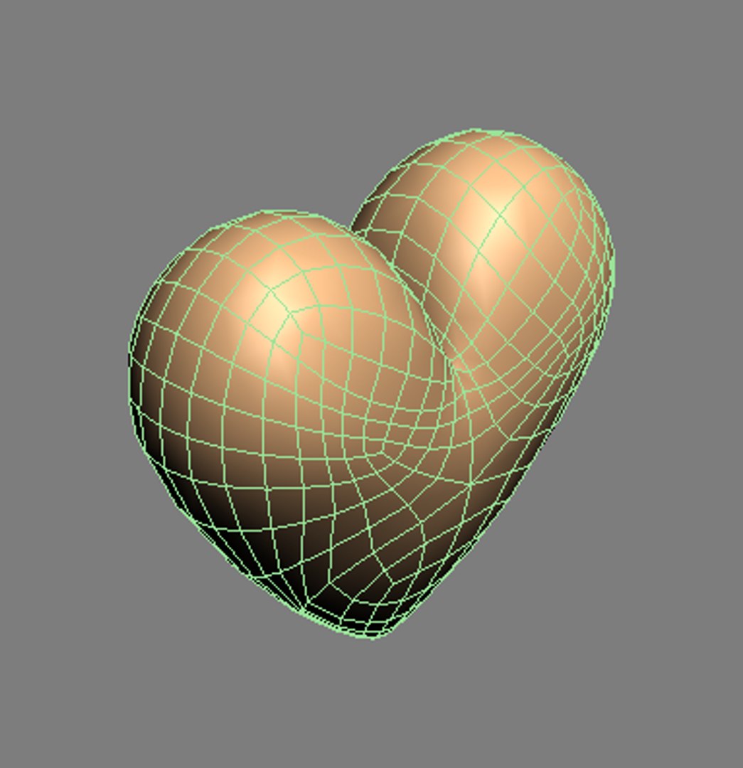 Clean Heart Shape 3d Max