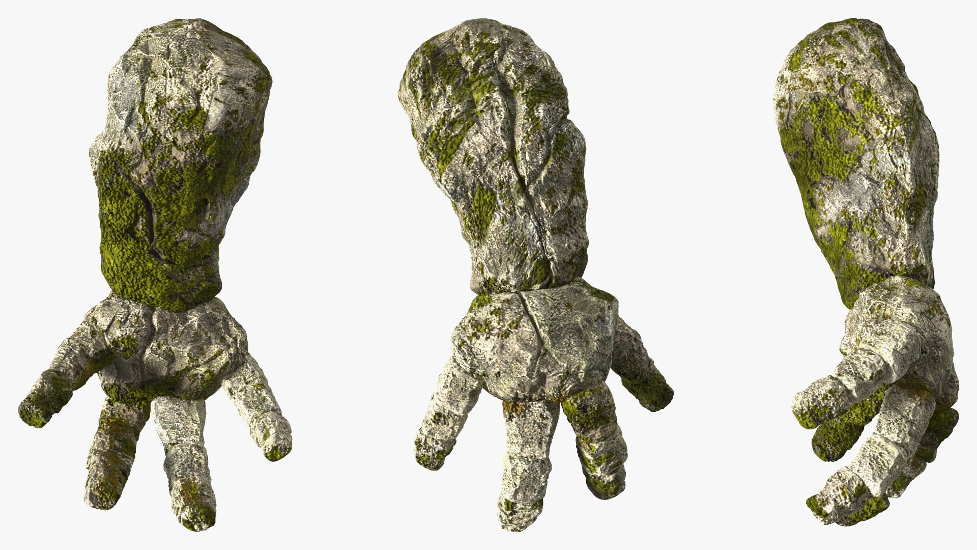 3D Stone Golem Hand Rigged for Maya model - TurboSquid 2115359