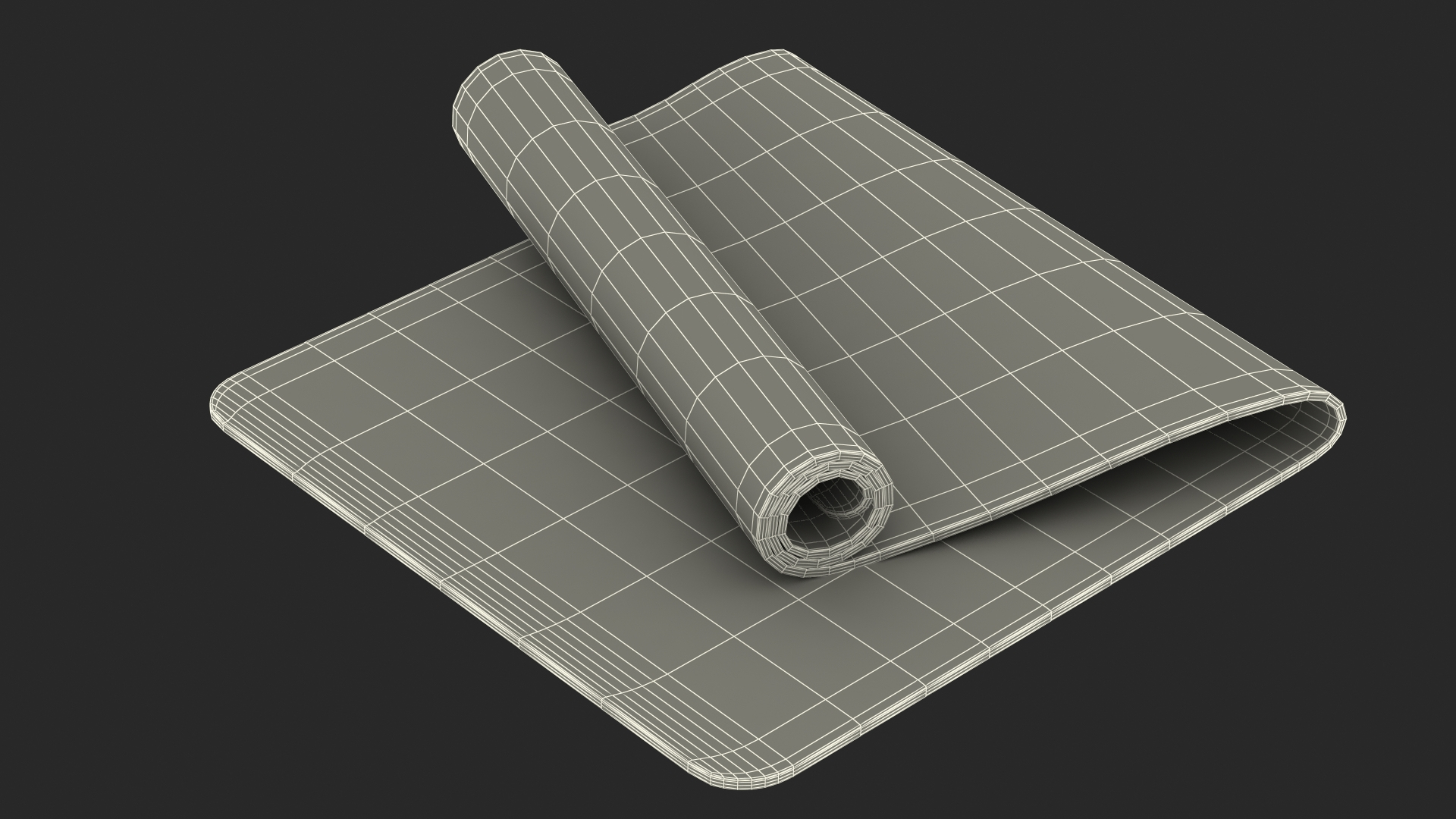 3D Model Yoga Mat Folded Camo - TurboSquid 1905498