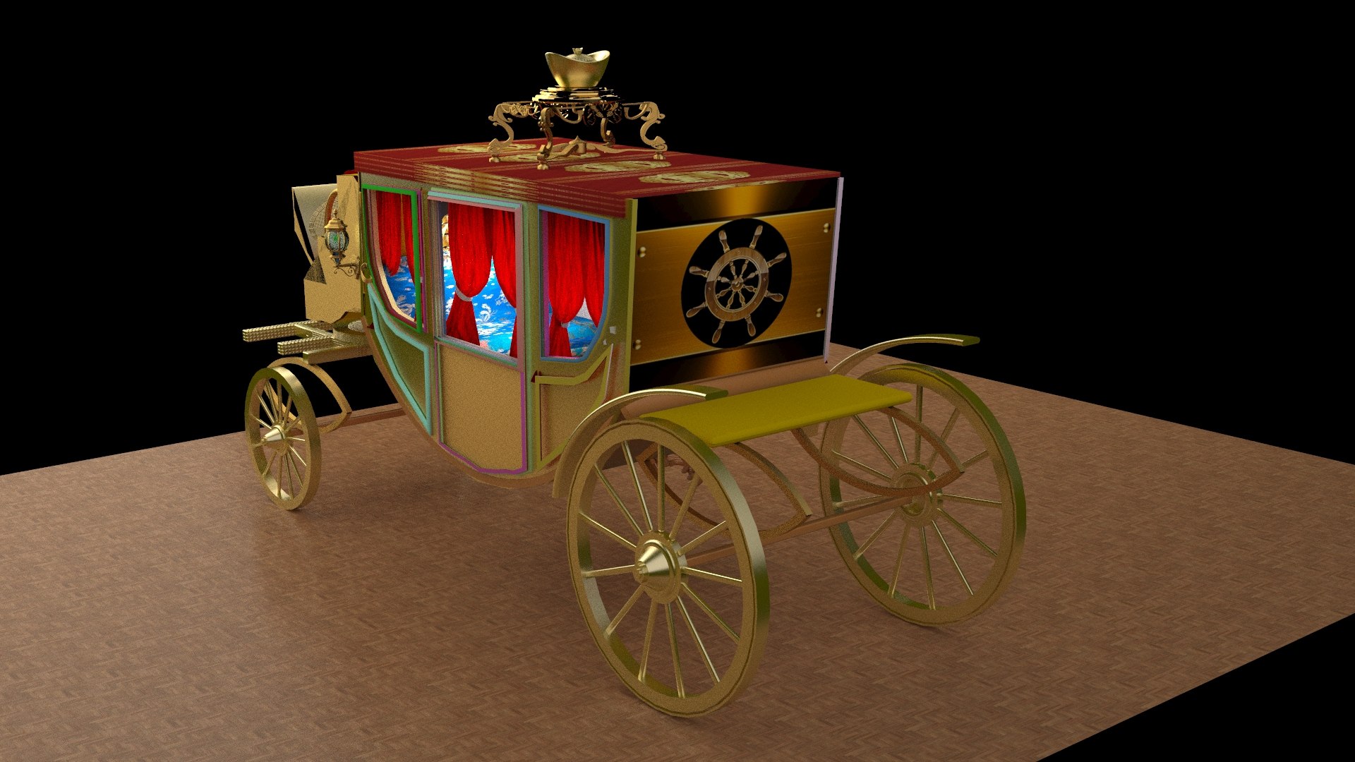 Chinese Carriage Model - TurboSquid 2168693