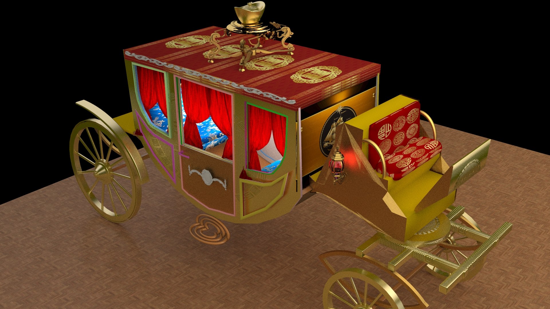 Chinese Carriage Model - TurboSquid 2168693