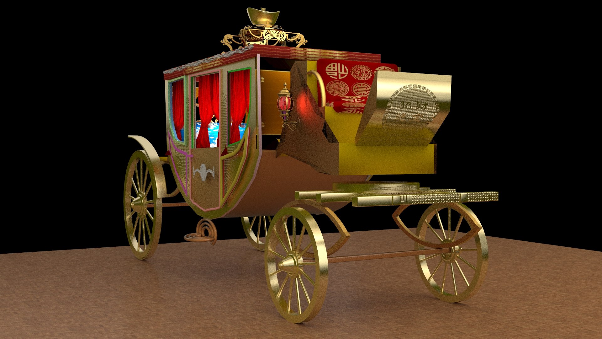 Chinese Carriage Model - TurboSquid 2168693