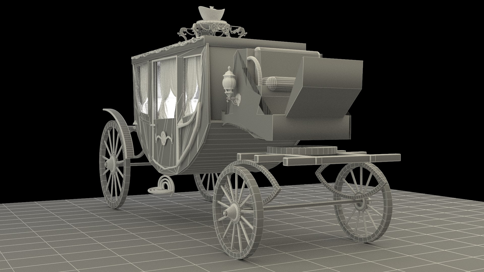 Chinese Carriage Model - TurboSquid 2168693