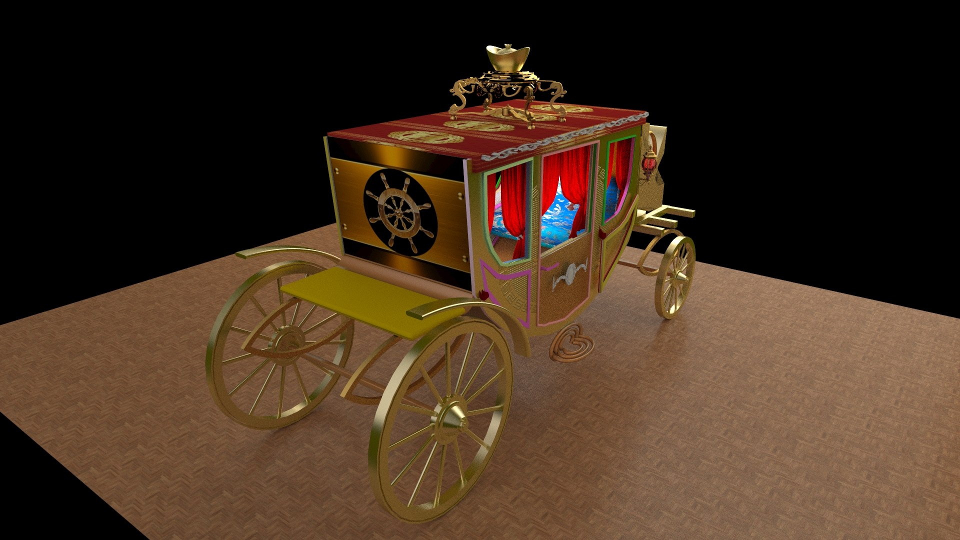 Chinese Carriage Model - TurboSquid 2168693