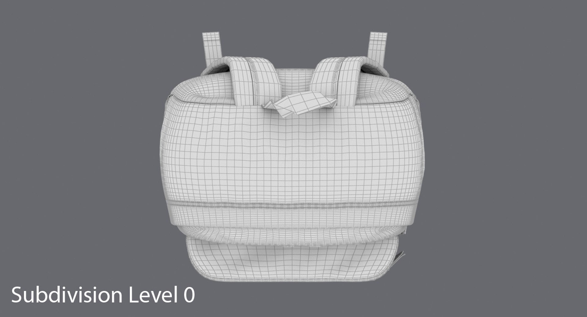 3d Model Backpack Black