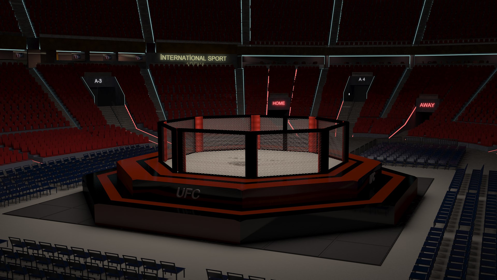 Arena Ufc 3D - TurboSquid 1472094