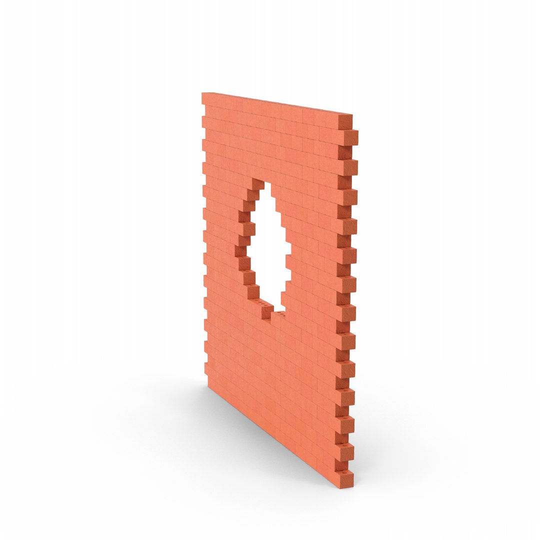 Broken Bricks Wall Model - TurboSquid 2261765