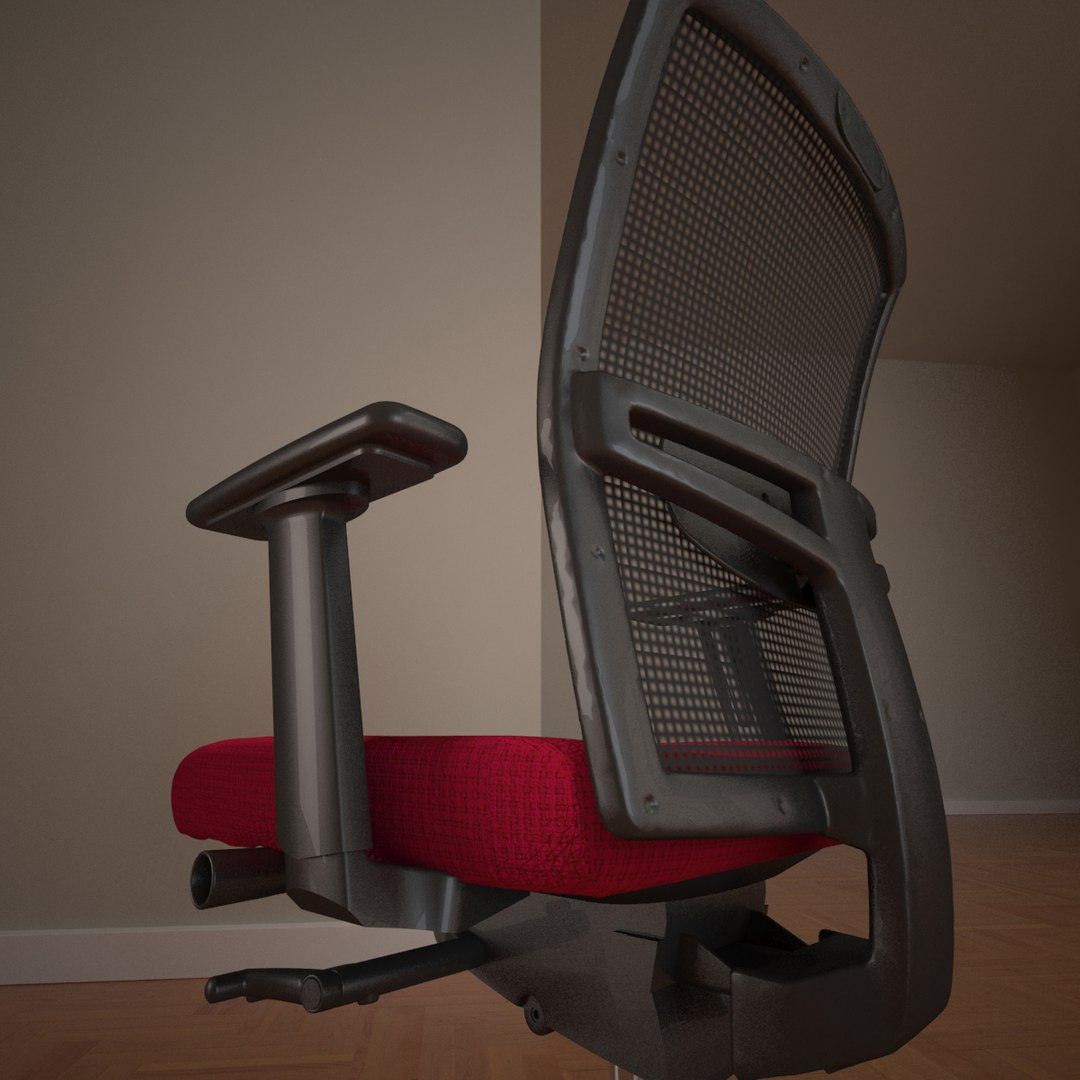 3d mesh office chair model