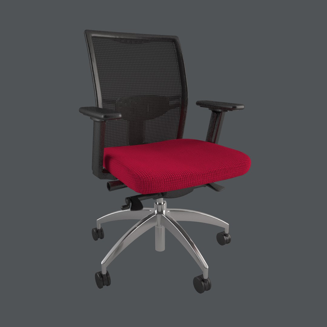 3d mesh office chair model
