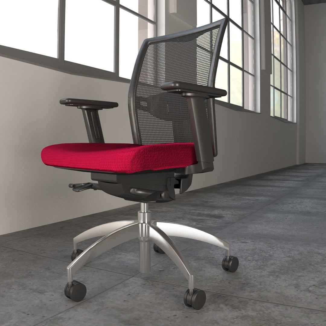 3d mesh office chair model