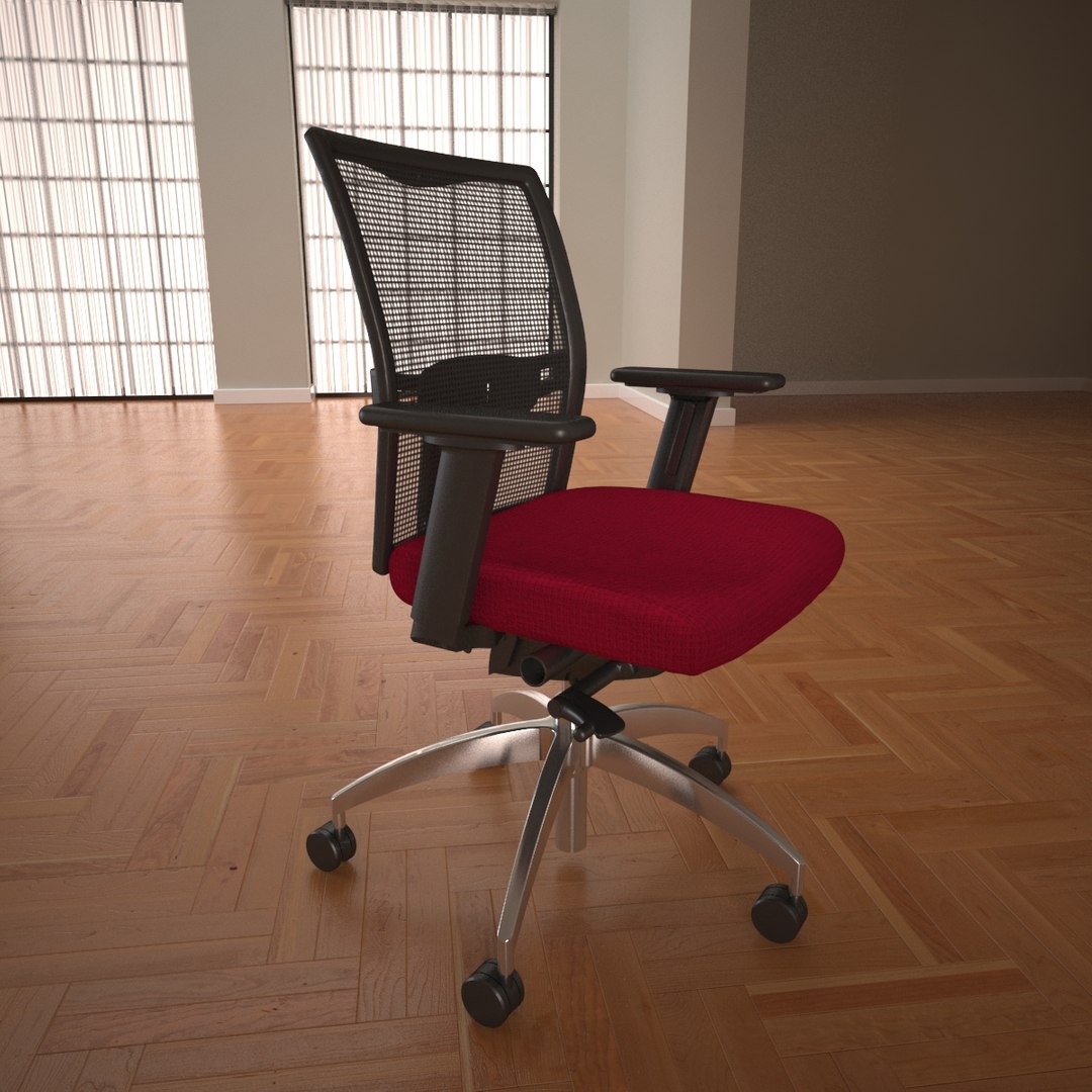 3d mesh office chair model