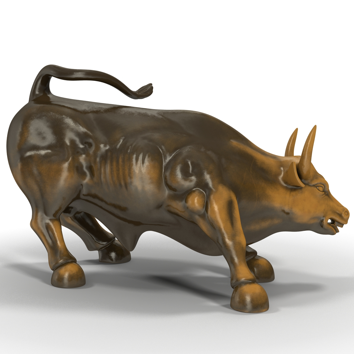3d model wall street bull