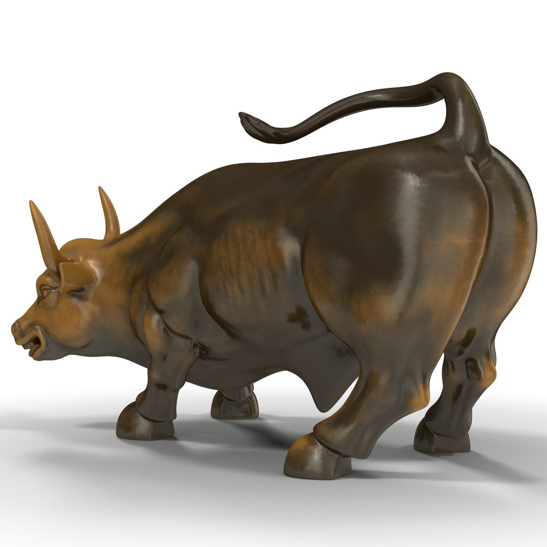 3d Model Wall Street Bull
