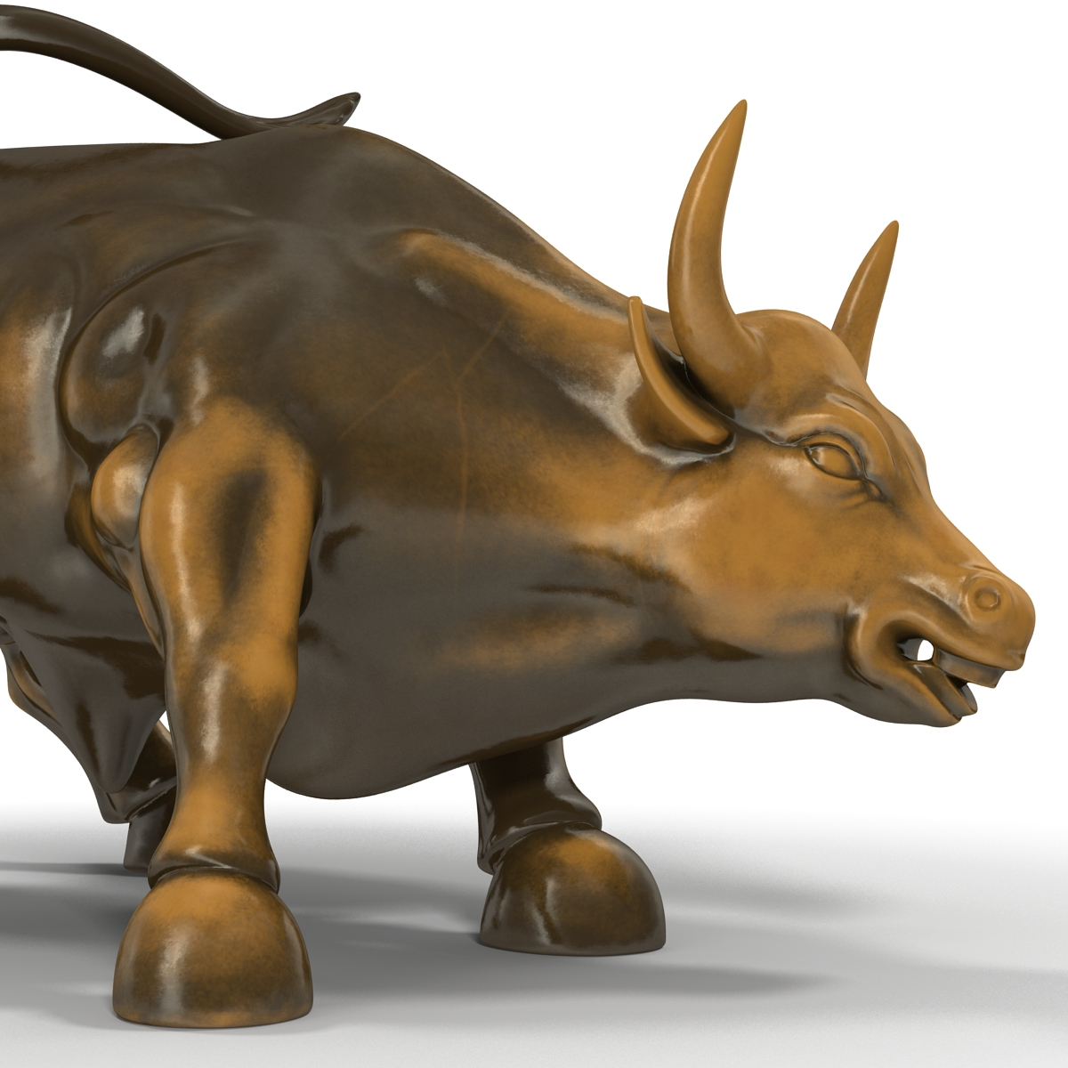 3d model wall street bull