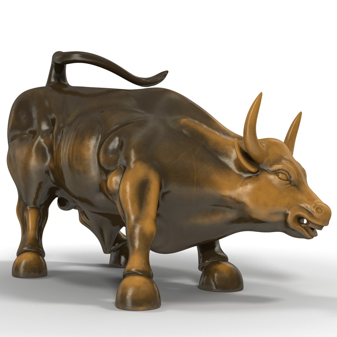 3d Model Wall Street Bull