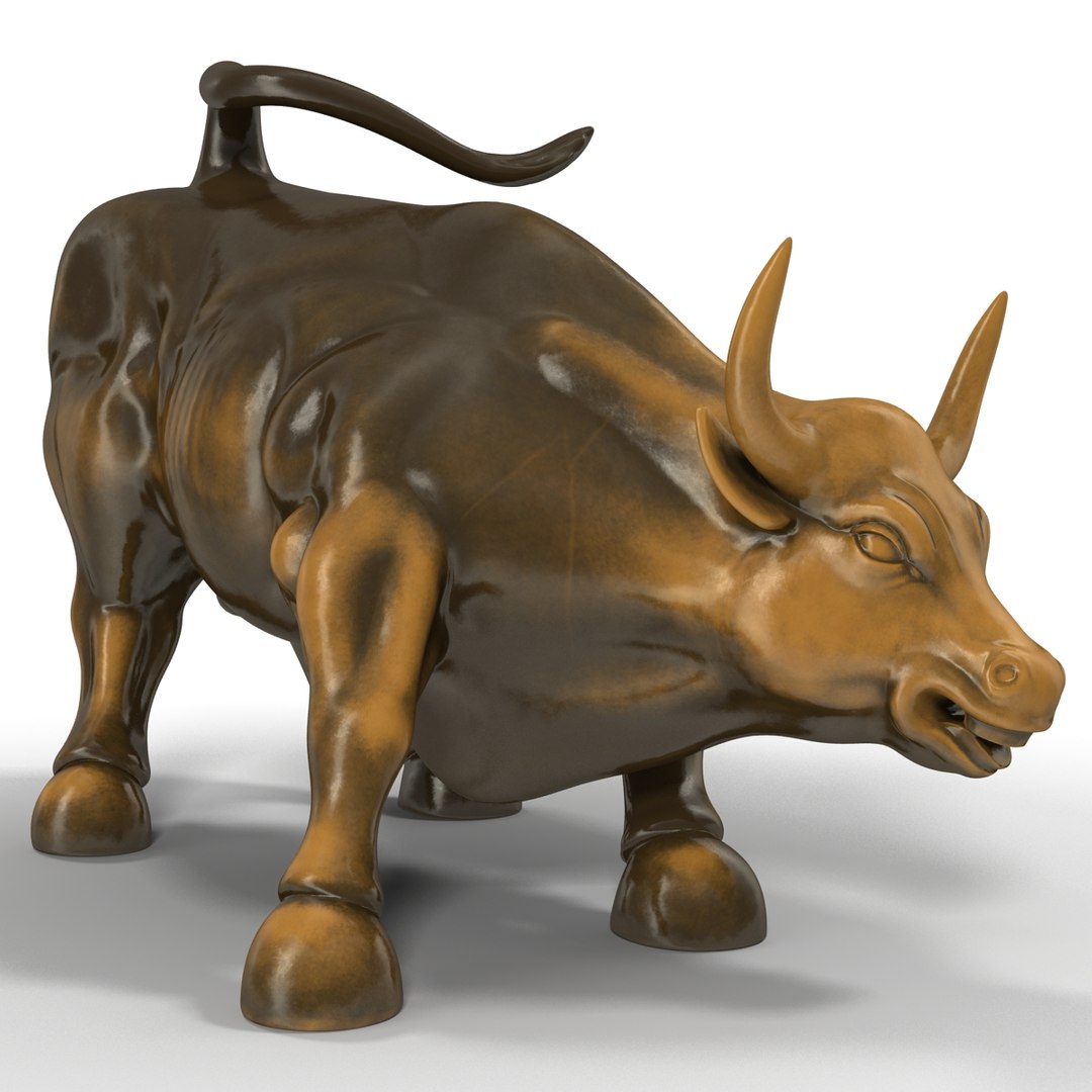 3d Model Wall Street Bull