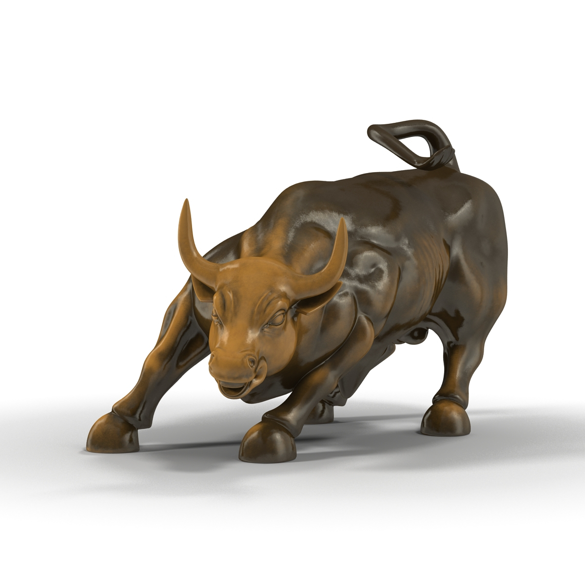 3d model wall street bull