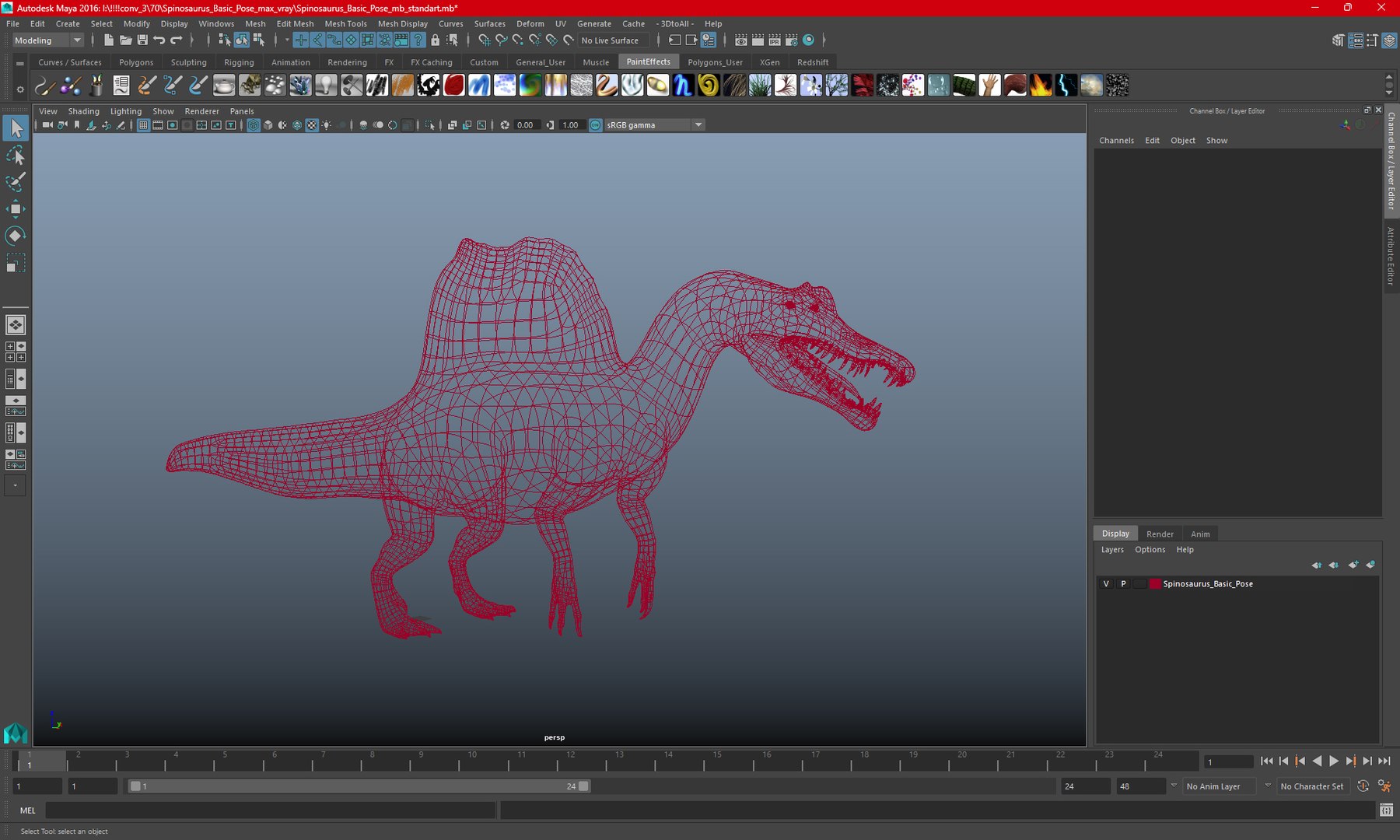 3D Model Spinosaurus Basic Pose - TurboSquid 2269739