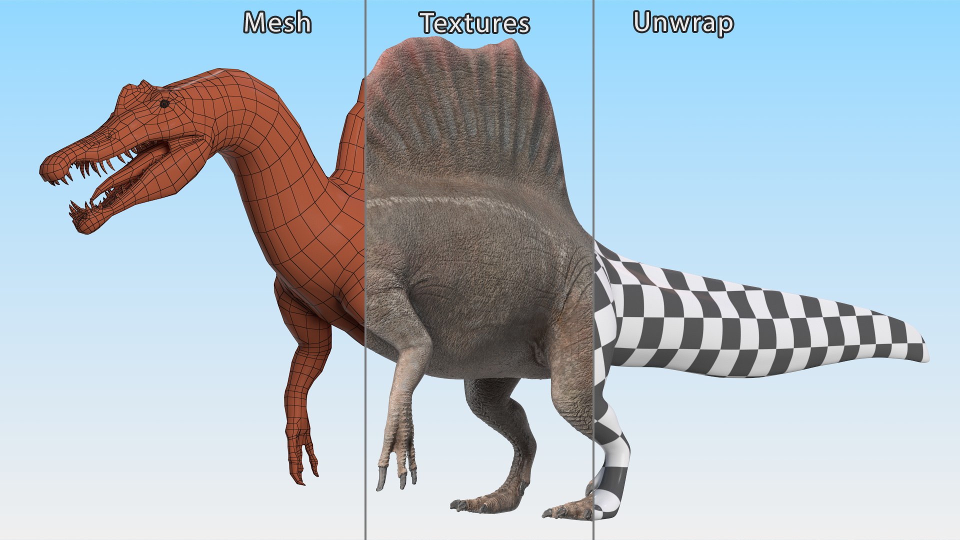 3D Model Spinosaurus Basic Pose - TurboSquid 2269739