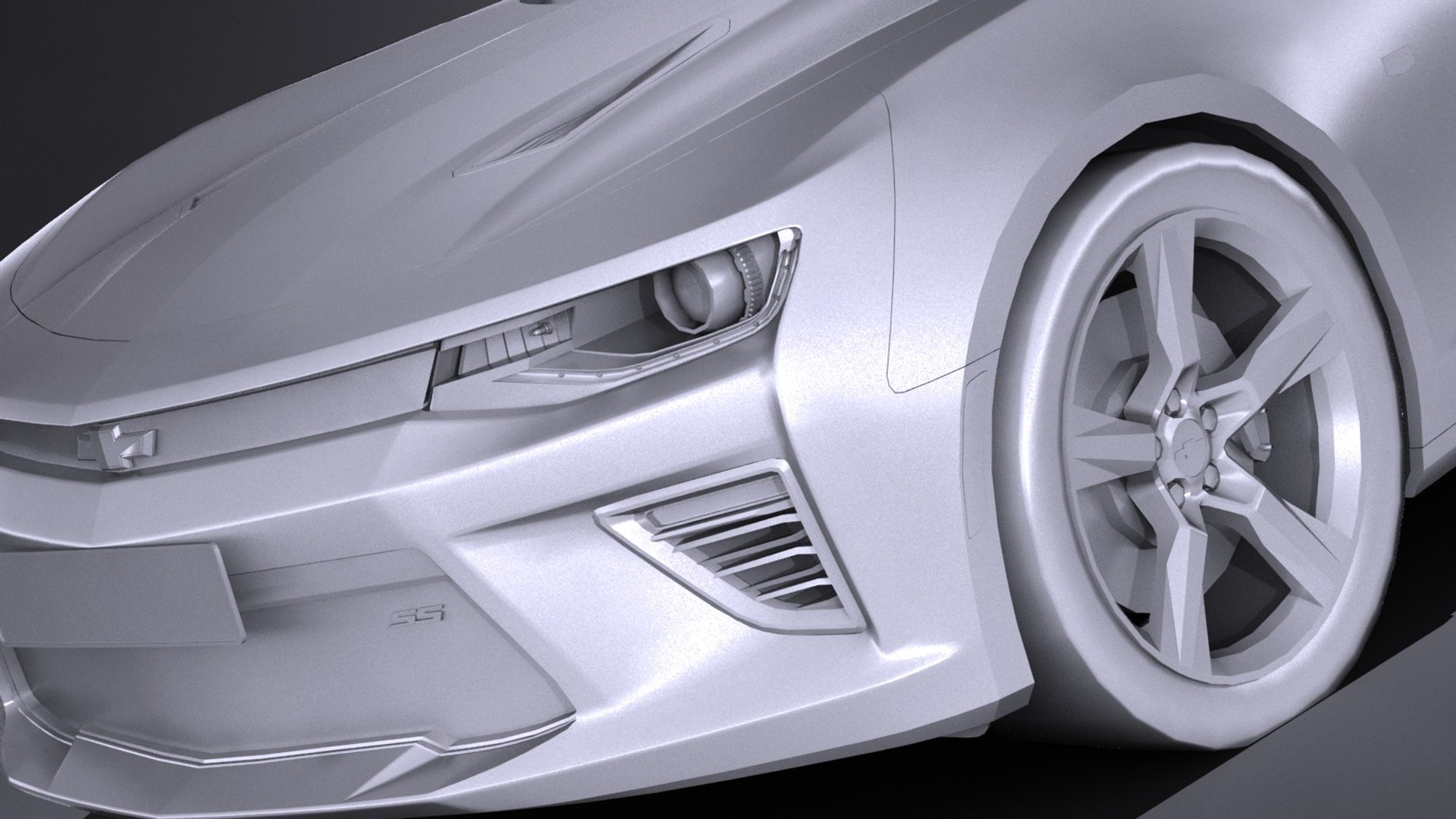 Hq Chevrolet Camaro 3d 3ds