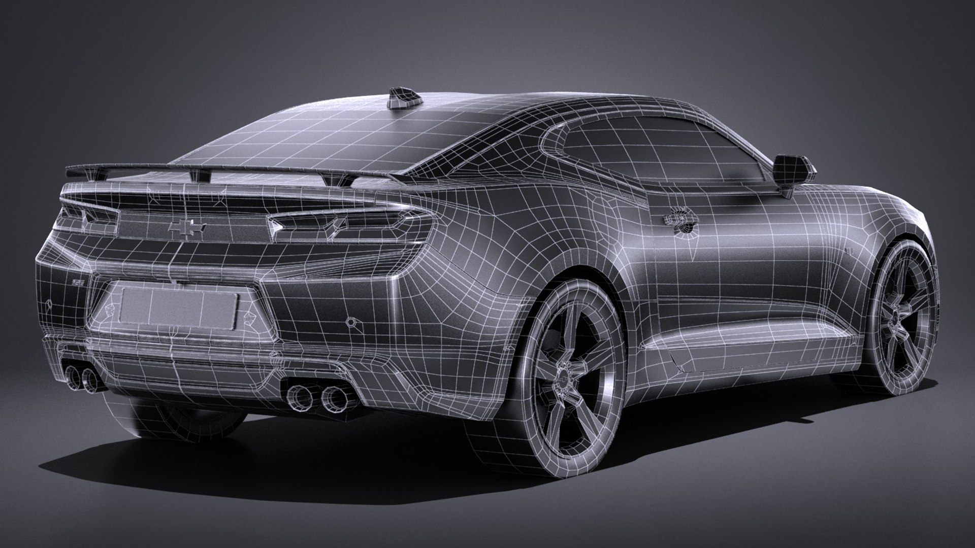 Hq Chevrolet Camaro 3d 3ds