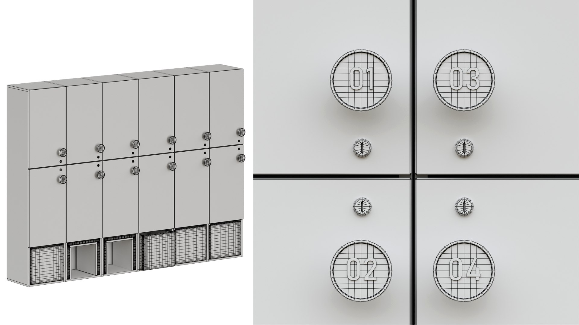 Lockers 3D - TurboSquid 2185024