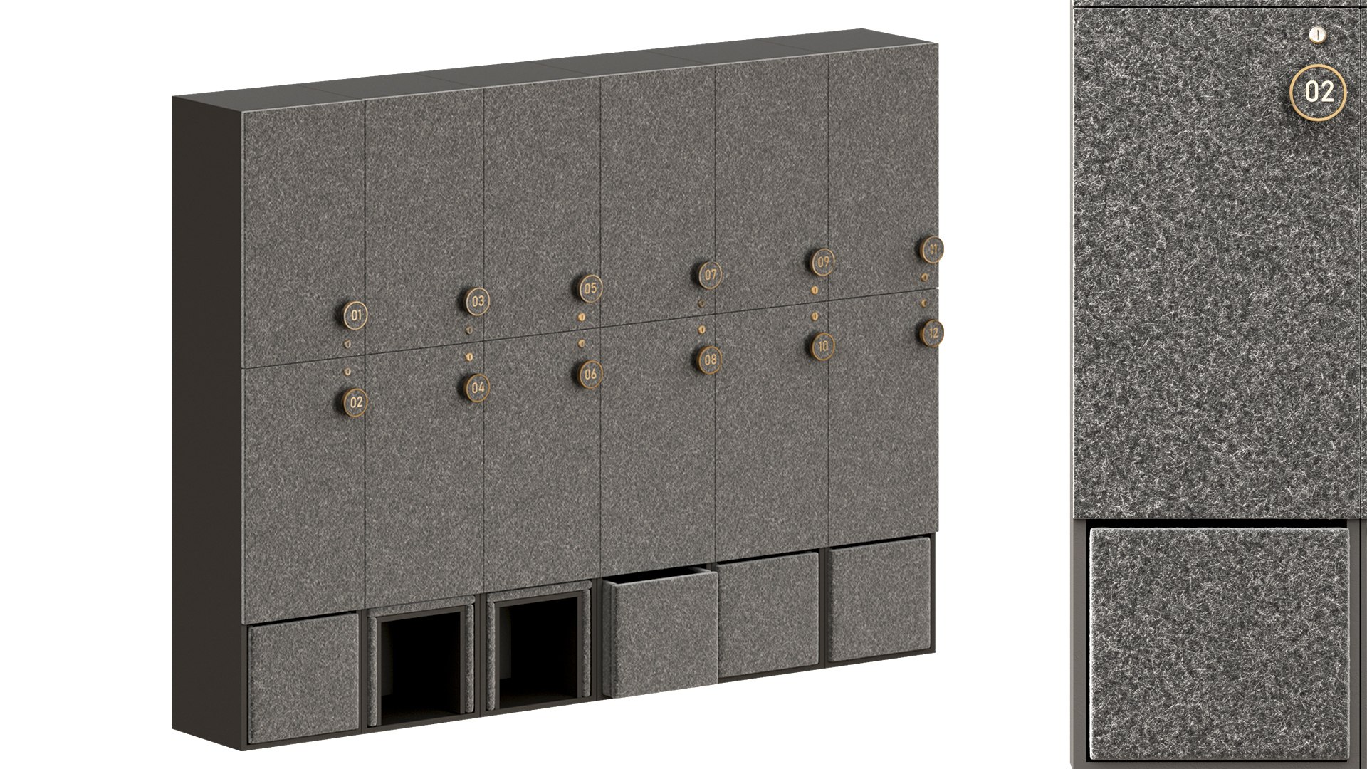 Lockers 3D - TurboSquid 2185024