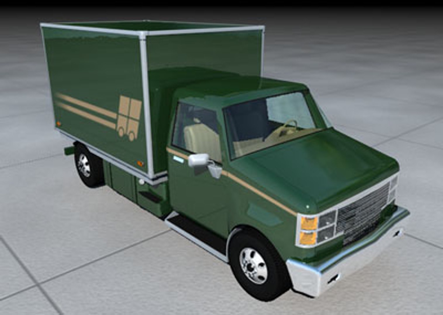 Delivery Truck C4d