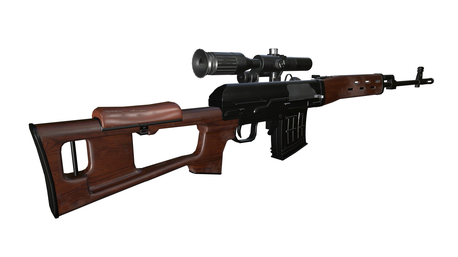 3D svd rifle model - TurboSquid 1499753
