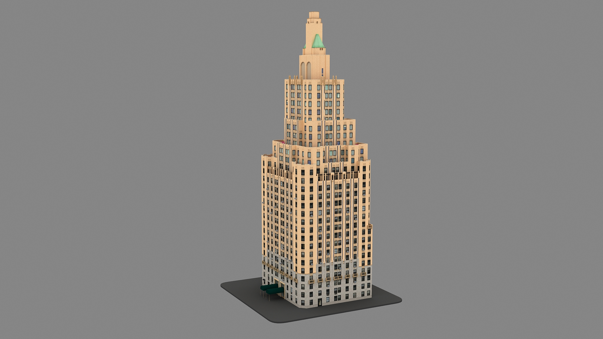 3D Model One Fifth Avenue 15th Ave Apartment New York - TurboSquid 1913683