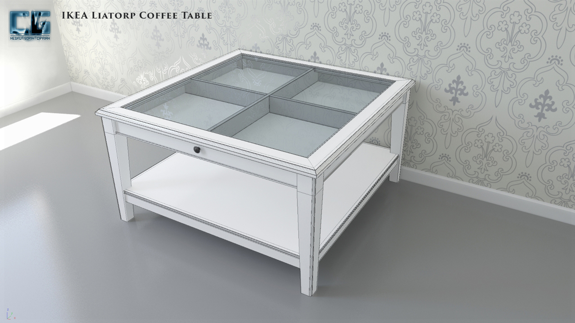 3d model ikea liatorp coffee tables
