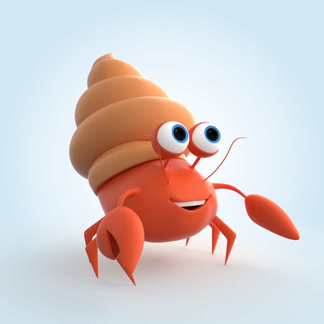 Cancer Hermit 3D Model - TurboSquid 1876935