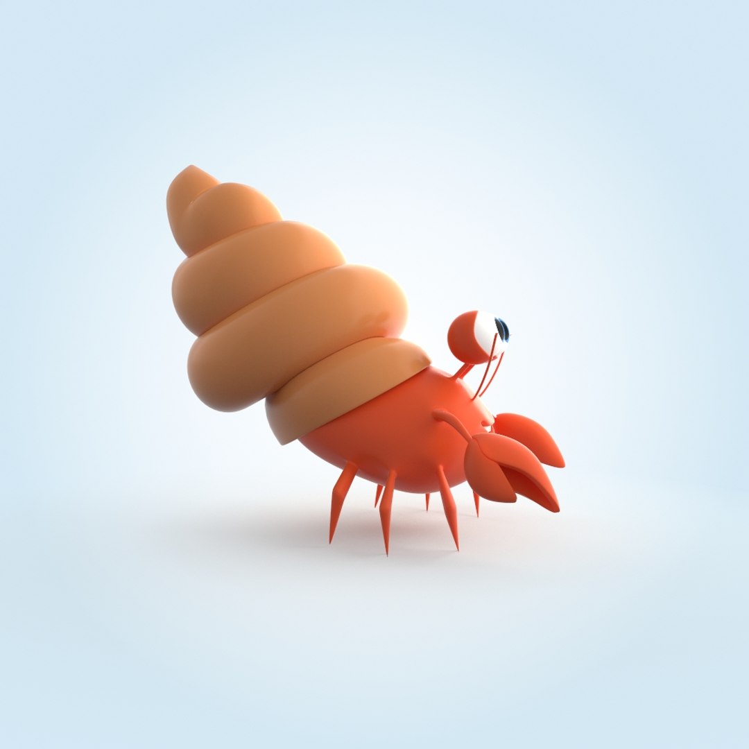 Cancer Hermit 3D Model - TurboSquid 1876935