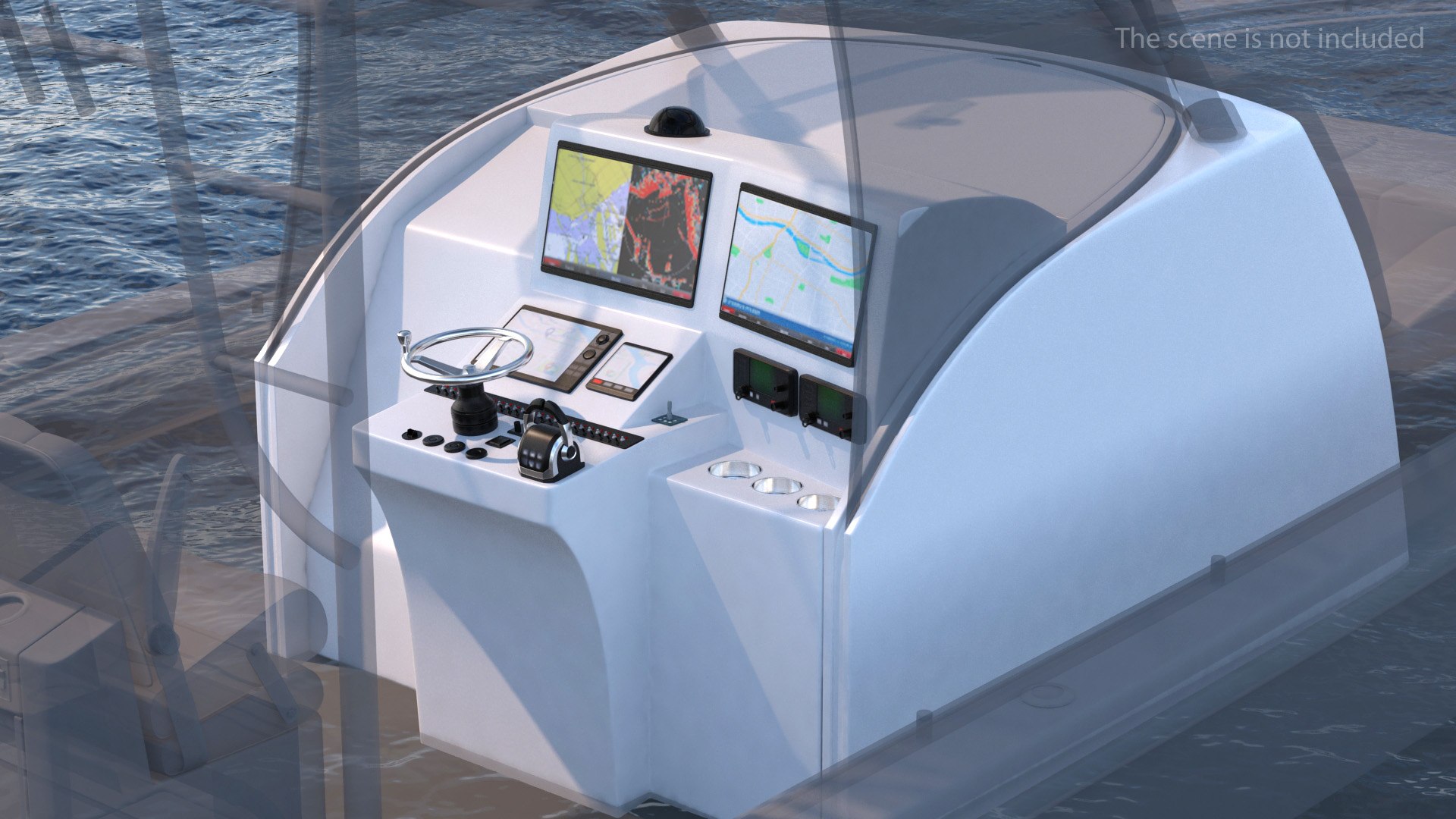 3D Motor Boat Control Panel Model - TurboSquid 1574353