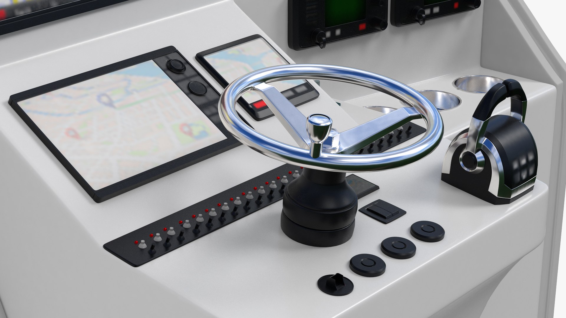 3D Motor Boat Control Panel Model - TurboSquid 1574353