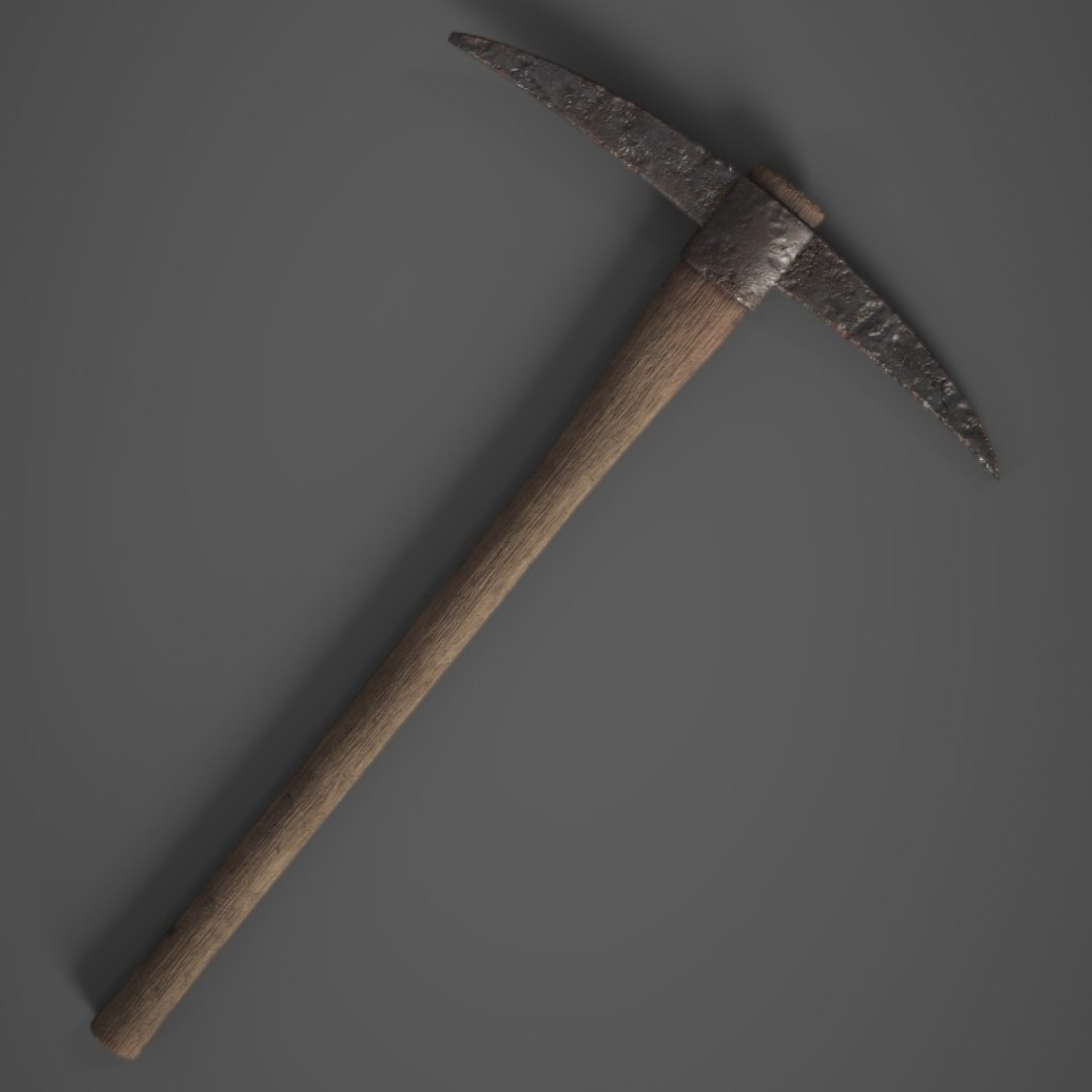 Pickaxe Unity Unreal 3D - TurboSquid 1214629