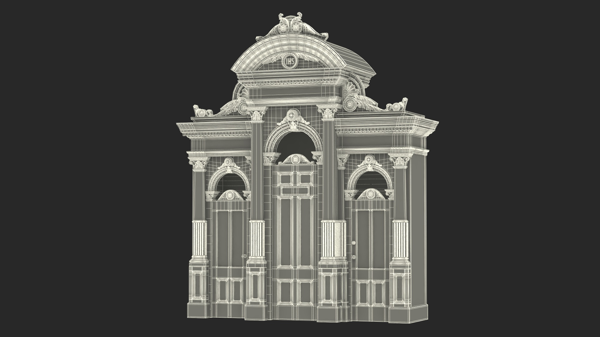 3D Model Confessional Booth - TurboSquid 2279662