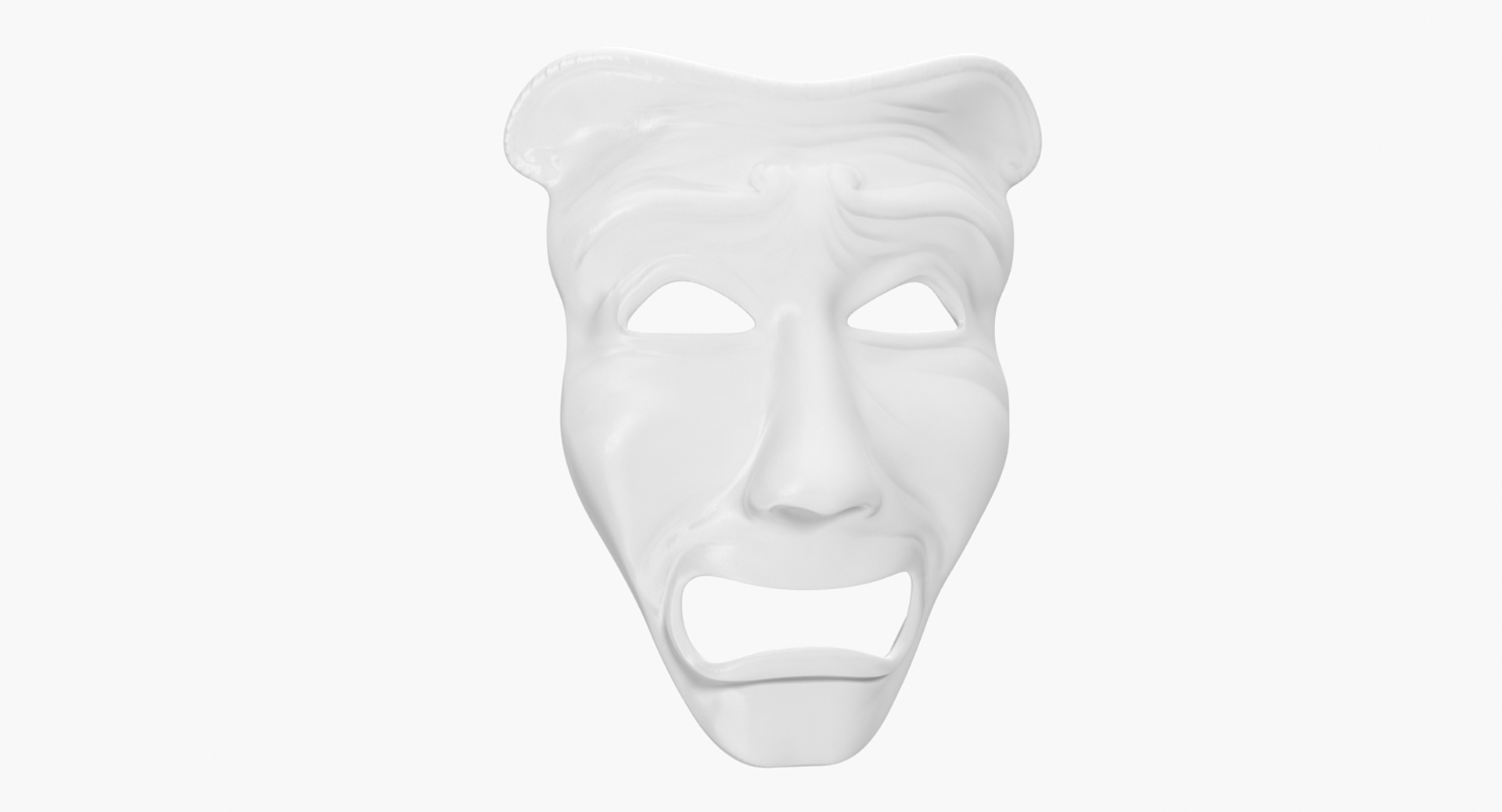 3D Tragedy Theatre Mask - TurboSquid 1292148