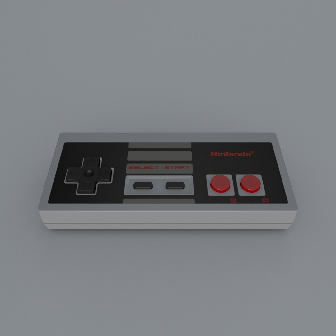 3d Nes Controller Nintendo