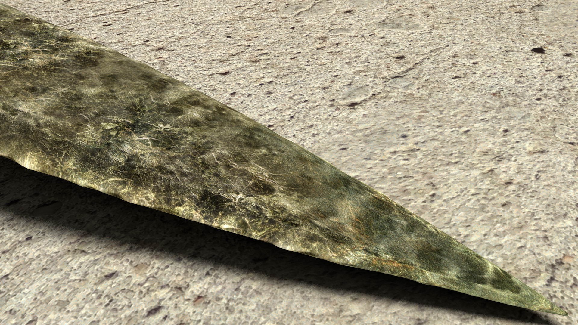 3D primeval stone dagger model - TurboSquid 1199850