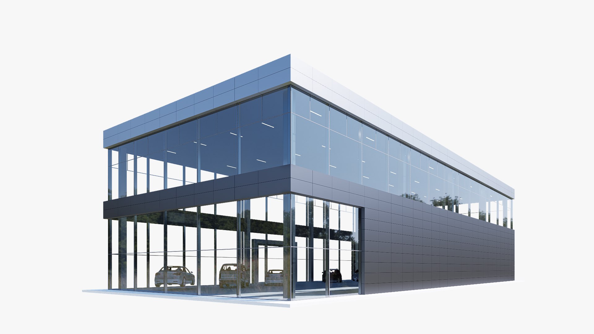 Car Dealership 3D Model - TurboSquid 2373347