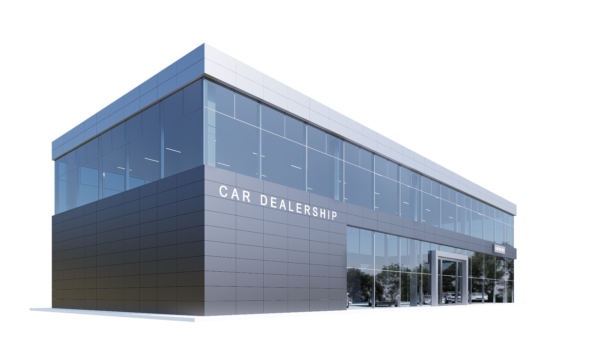 Car Dealership 3D Model - TurboSquid 2373347